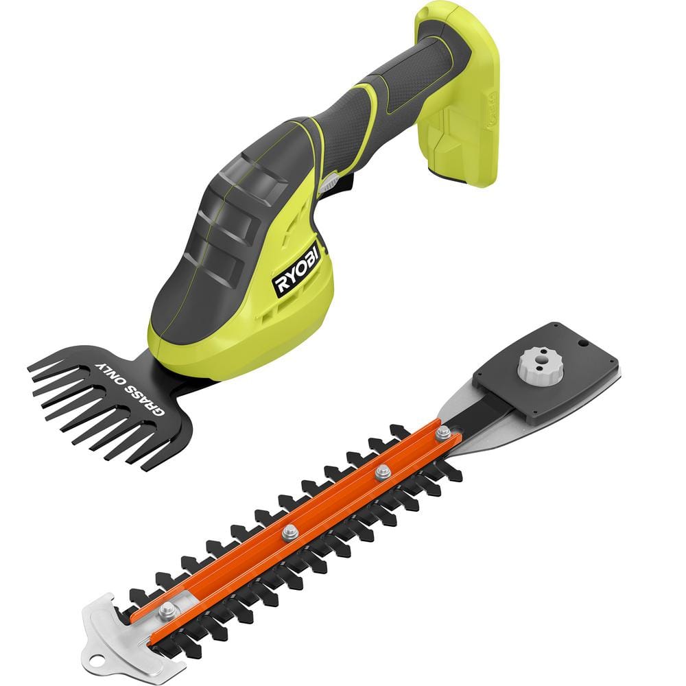 RYOBI ONE+ 18V Cordless Grass Shear and Shrubber Trimmer (Tool Only) P ...